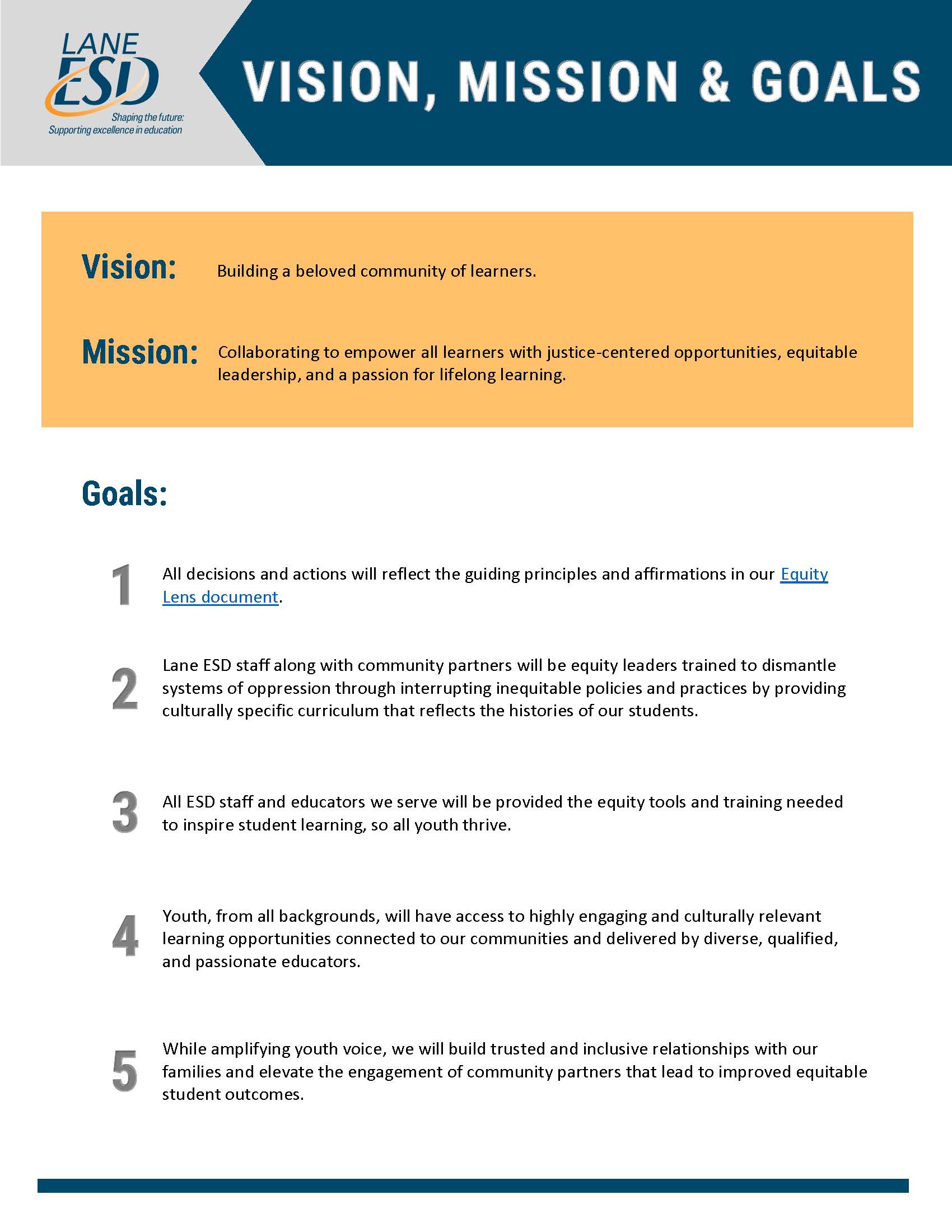 Strategic Plan - Lane Education Service District